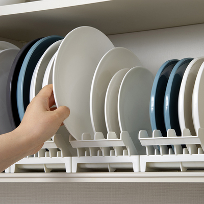 日本进口立式盘子收纳架沥水架