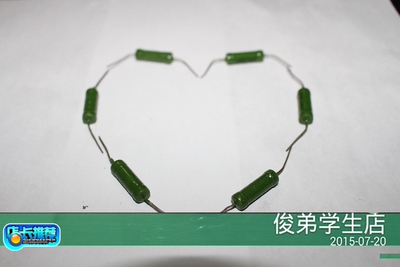 RX21线绕电阻  RX21-6W-2.4KJ 2400欧 绕线电阻器绿色 100只=24元