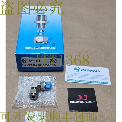 原装供应新  [11] Brennan N7202-04-02-NWO-SS 不锈钢管配件 1/4