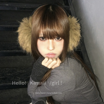 y2k冬季可爱保暖大号防冻护耳骑行百搭发箍耳罩耳暖毛绒耳包耳套