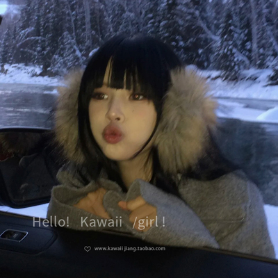 韩系冬日氛围感棕色毛绒耳罩