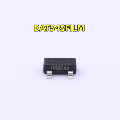 可直拍 BAT54SFILM BAT54 丝印D88 SOT23 ST先科贴片肖特基二极管