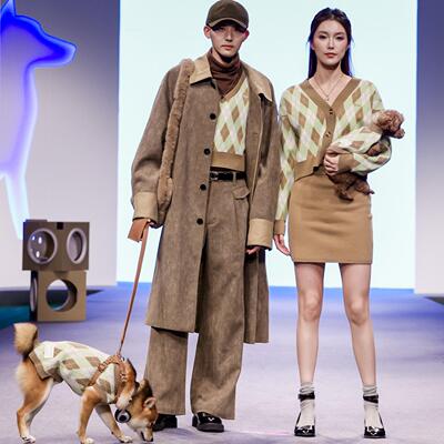 HC原创宠物亲子毛衣美拉德不起球