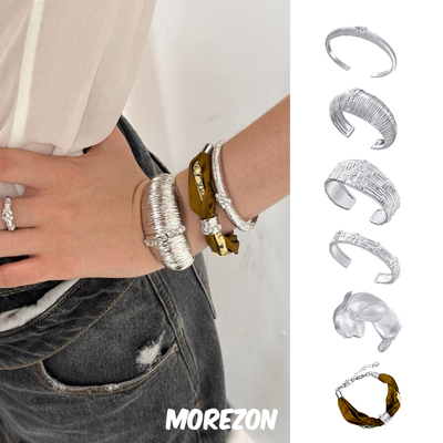 MOREZON【ATELIERSO】25SS新款潮人时尚精致克拉钩纹手镯手饰女士