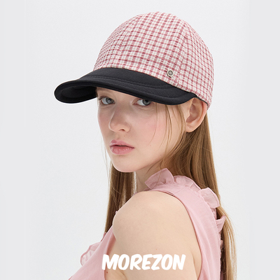 MOREZON【Brown hat Pony Cap】25SS新款时髦拼接显脸小棒球帽子