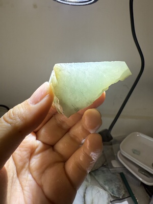 C1369糯冰天然缅甸翡翠边角料保真保A假一罚三详情有尺寸