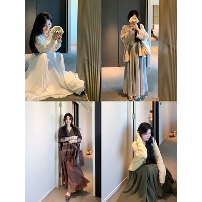 仙气温柔风大摆伞裙半身裙子