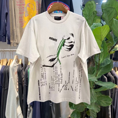 ERD高街复古印花宽松短袖T恤