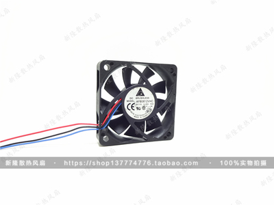 原装DELTA台达 AFB0612VHC 6015 12V 0.36A 6CM 三线测速散热风扇