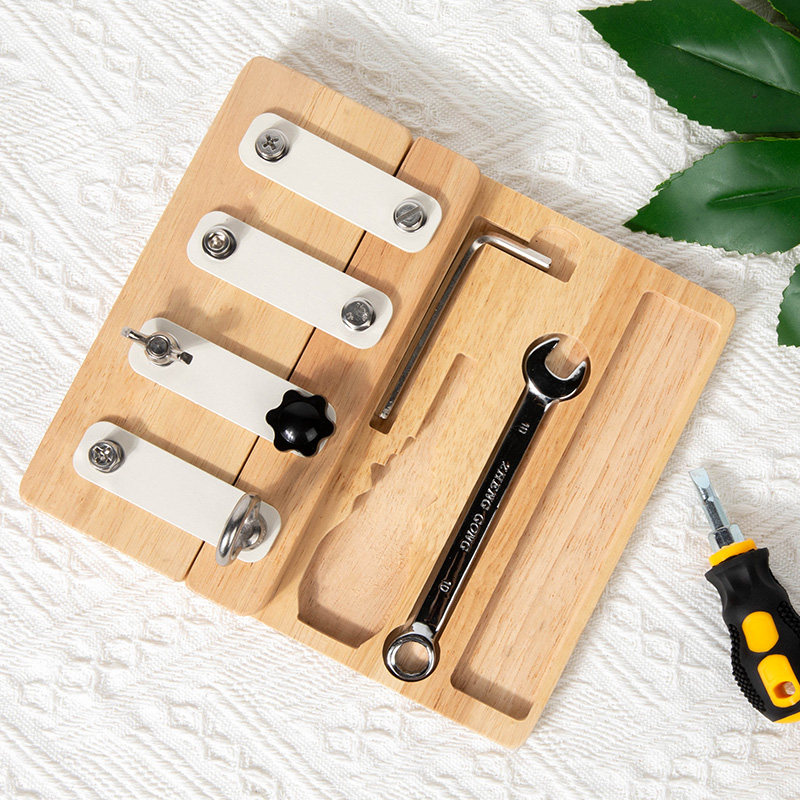 儿童手部训练忙碌板拧螺丝玩具工具扳手训练益智玩具套装早教教具