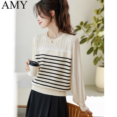 2025秋季新款假两件小众