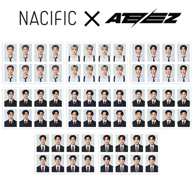 ATEEZ男团证件照 2024 NACIFIC联名周边一寸照片金弘中朴星化自印