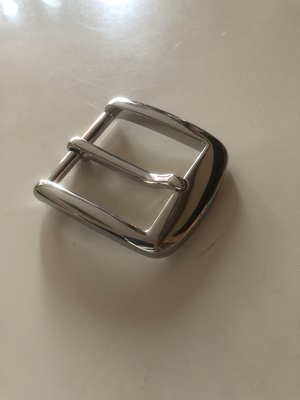 镜面抛光不锈钢皮带扣腰带针扣一体切割皮带扣手工皮带配件39mm