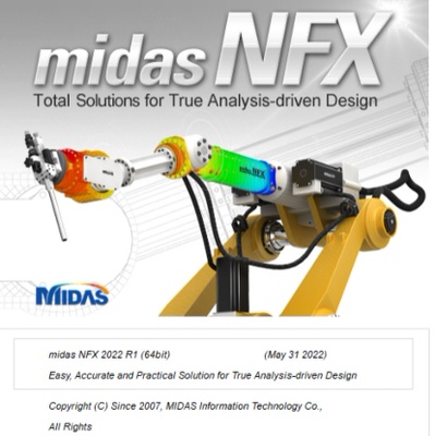 midas NFX机械结构工程有限元仿真数值模计算远程安装免加密锁