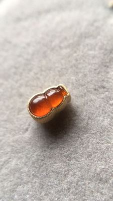 潘多拉翡翠葫芦路路通18k金