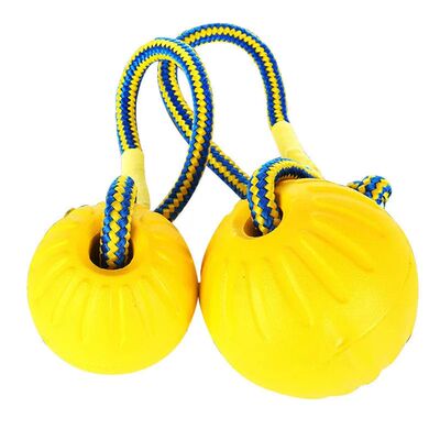7/9cm Indestructible Solid Rubber Ball Pet Dog Training Chew