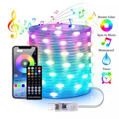 Smart RGB LED String Lights App Control Christmas Lights Fai