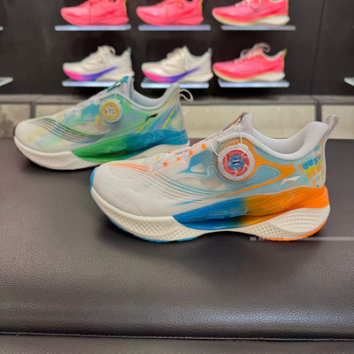 李宁儿童跑步鞋男女大童行云2025夏新款回弹透气运动鞋YKFV124