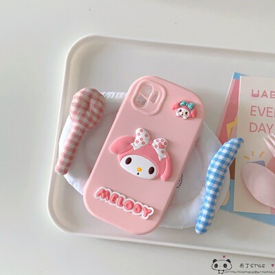 可爱美乐蒂适用一加turbo6手机壳1+ace6t卡通15/13/12/ace3女one plus11r/ace2 pro粉nord5网红n100套ce4/3v2