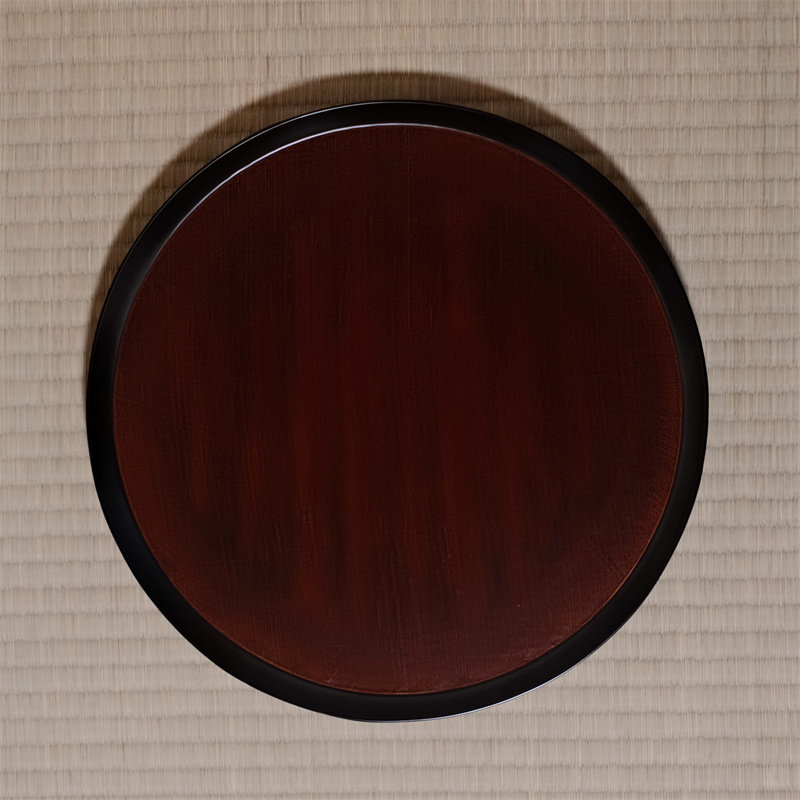 「97 Crafts」日本 塗師 镰田克慈 漆器丸折敷