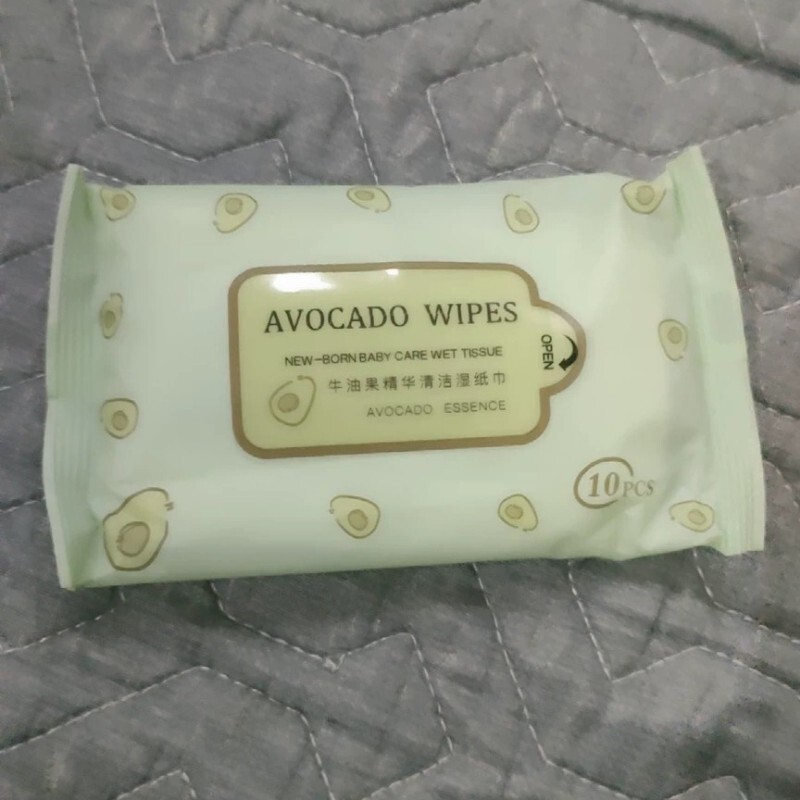 雅曼妮牛油果小包湿巾随身装擦脸擦手纸巾清香型清洁纸巾10抽/包