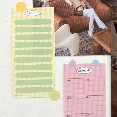 yoyil studio长款拍纸本便签本留言本 long（15款选）