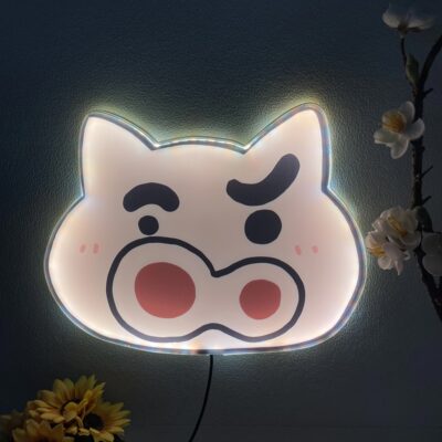 肥嘟嘟左卫门灯床头灯客厅2024新款简约现代卧室家用高颜值小夜灯
