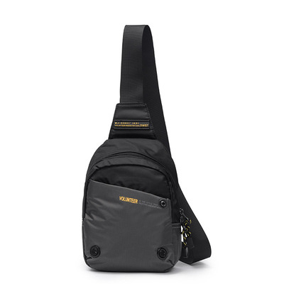 Volunteer男士胸包新款斜挎包户外休闲牛津布单肩包随身小背包男