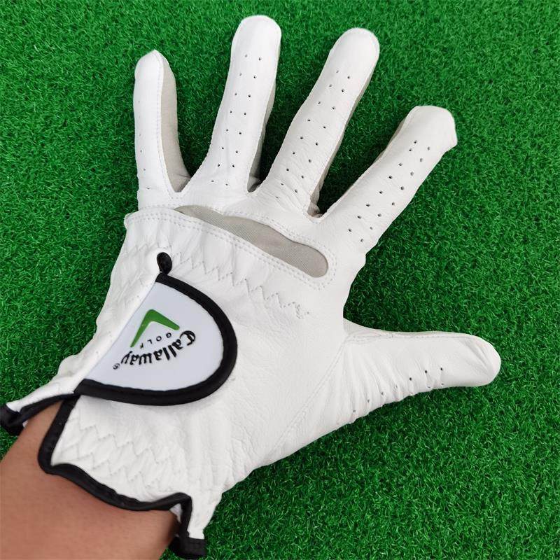 高尔夫手套男双手全真皮golf用品手指保护套羊皮加厚柔软耐磨右手_虎窝淘