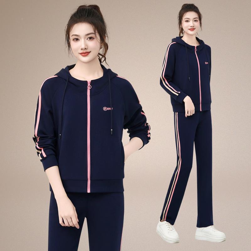 春季新款运套装女春秋卫衣年件妈动妈中休闲户外82192273防晒速干