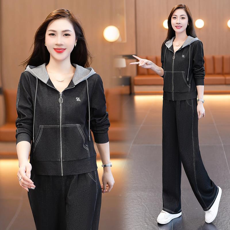 春秋透女长运步动袖96956089领训练套装健身服气舒适跑训练服