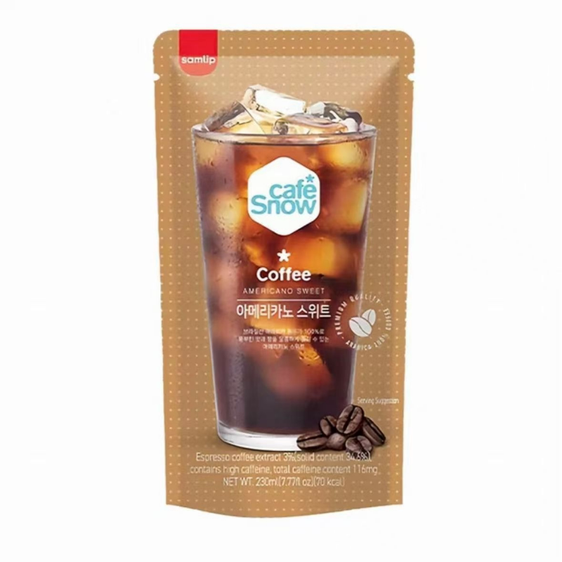 【品牌折扣】10袋SAMLIP饮料230ml 桃子冰红茶/甜美式咖啡/葡萄味
