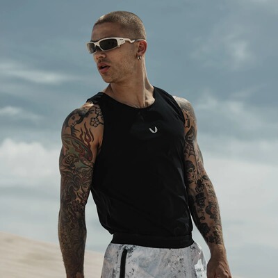 ASRV正品代购美学革命运动训练跑步速干轻质冲孔男士背心1189