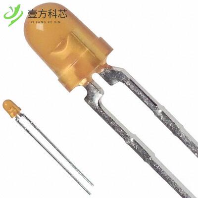 原厂原装HLMP-1401 LED YELLOW DIFFUSED T-1 T/H全