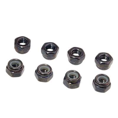 RC遥控模型车通用M4固定轮胎防滑螺母M3螺丝母尼龙防松银色加长丝