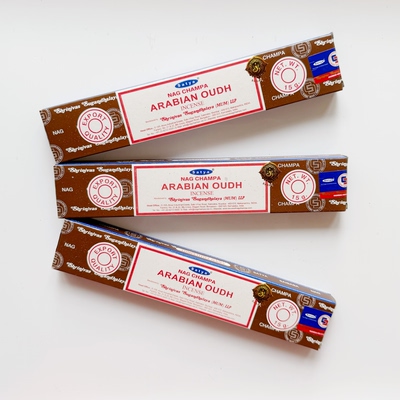 印度赛巴巴阿拉伯沉香线香木质香调Satya Incense Arabian Oudh