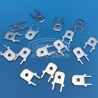 6.3/250线路板插片基板插片焊片0.8厚线路板端子PC板焊接端子