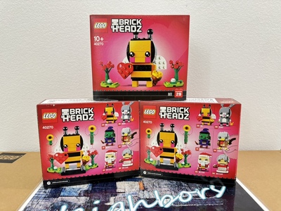 LEGO乐高 40270 方头仔 女生节小蜜蜂 花心情人节送礼物 积木玩具
