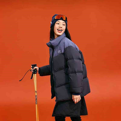 斯凯奇保暖男女羽绒外套