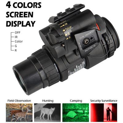 美式PVS18真机单筒夜视仪 户外夜间全黑巡逻高清红外数码夜视仪