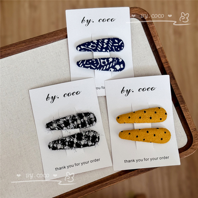 金色闪闪宝宝可爱发夹非Rae同款奶酪点点发夹儿童黑银闪闪发卡