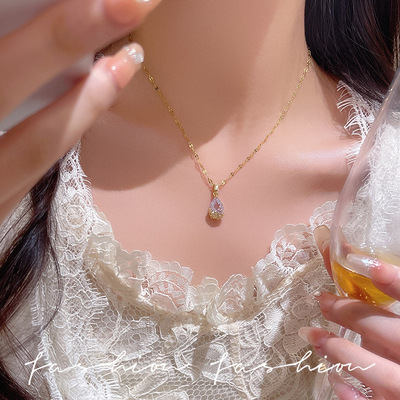 胖迪瓜子链Exquisitezirc项链