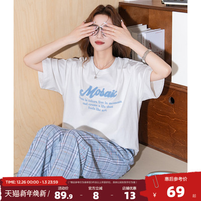 唐狮2025夏季短袖T恤女纯棉百搭T恤毛巾绣宽松慵懒风夏日ootd穿搭