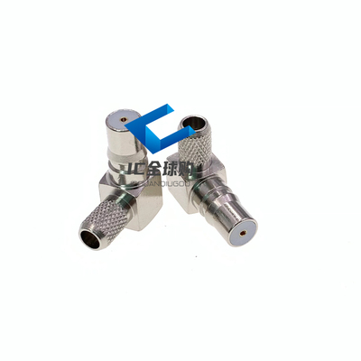 QMA母弯头连接器 QMA-KW-3 无人机信号增强器配件 适配LMR195/200