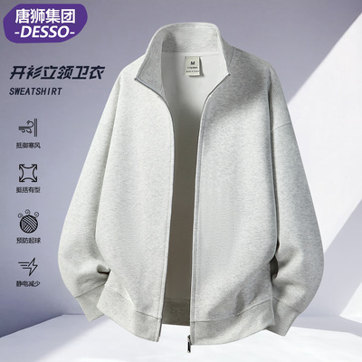 唐狮DESSO男士立领拉链卫衣