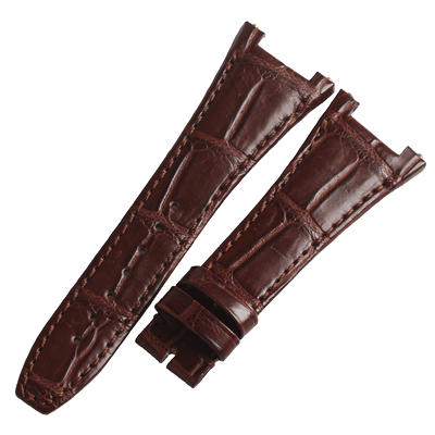 文图拉手表带美洲鳄鱼皮