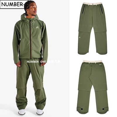 韩国代购malbon高尔夫球服26年男春拼色徽标符号防水雨裤运动长裤