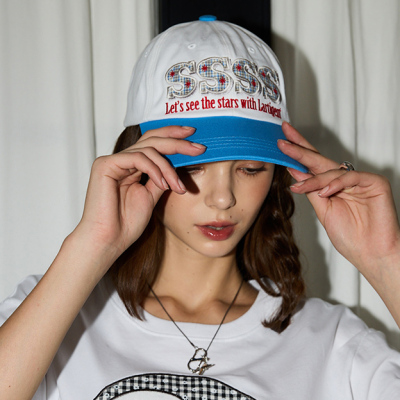 LARTIGENT 25秋季新品美式拼接撞色贴布字母鸭舌帽韩国代购