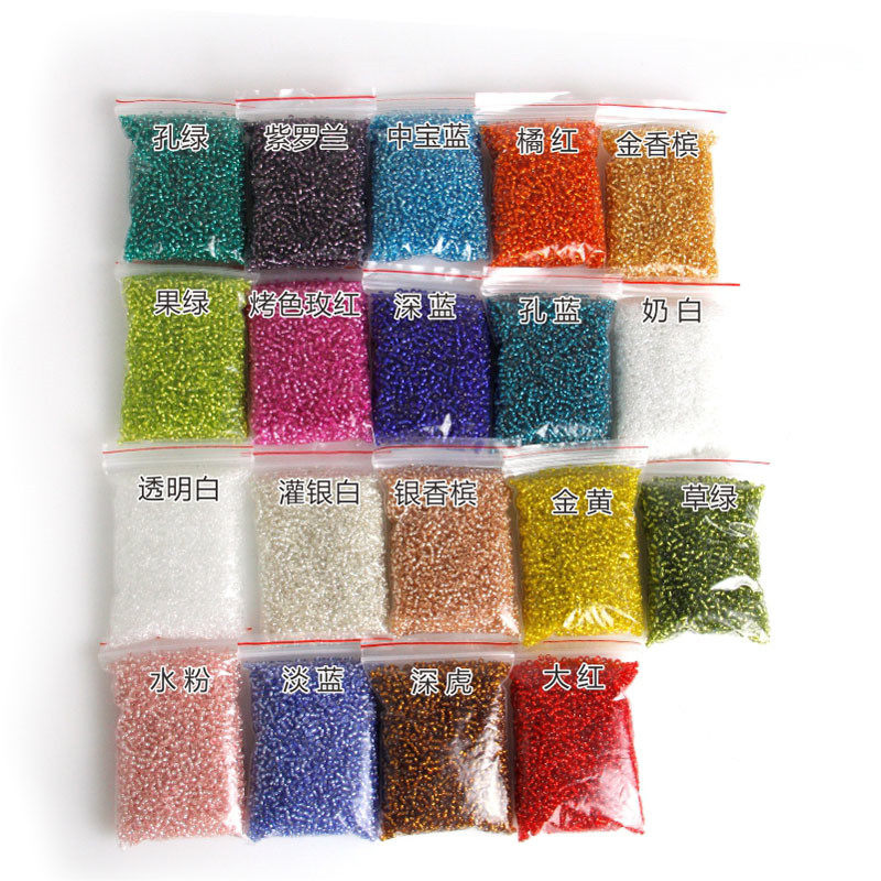 2mm diy灌银米珠DIY饰品配件 手工米珠十字修饰品 约20克/包
