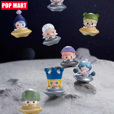 泡泡玛特 POP MART【快闪小飞碟系列】潮玩公仔萌粒坐姿桌面摆件